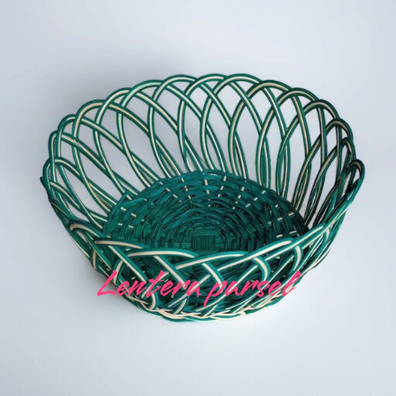 Jual keranjang buah kiring rotan ukuran besar/jumbo || keranjang kiring ...