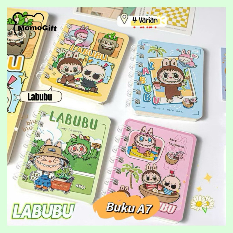 Jual Notebook Buku A7 Kartun Lucu Minibook Buku Tulis Notepad Motif ...