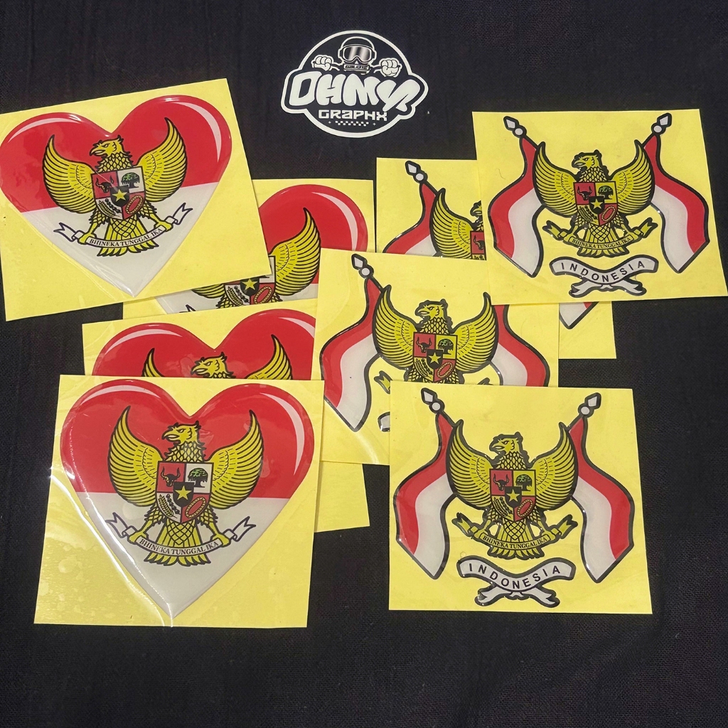 Jual STICKER TIMBUL 3D EMBLEM BENDERA GARUDA LOVE INDONESIA | Shopee ...