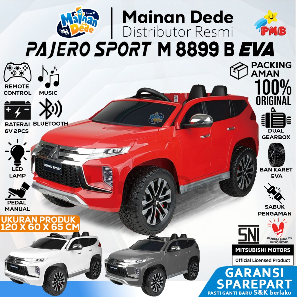Jual Mainan Mobil Aki Anak PMB 8899 PAJERO SPORT M-8899 M8899 Lisensi ...