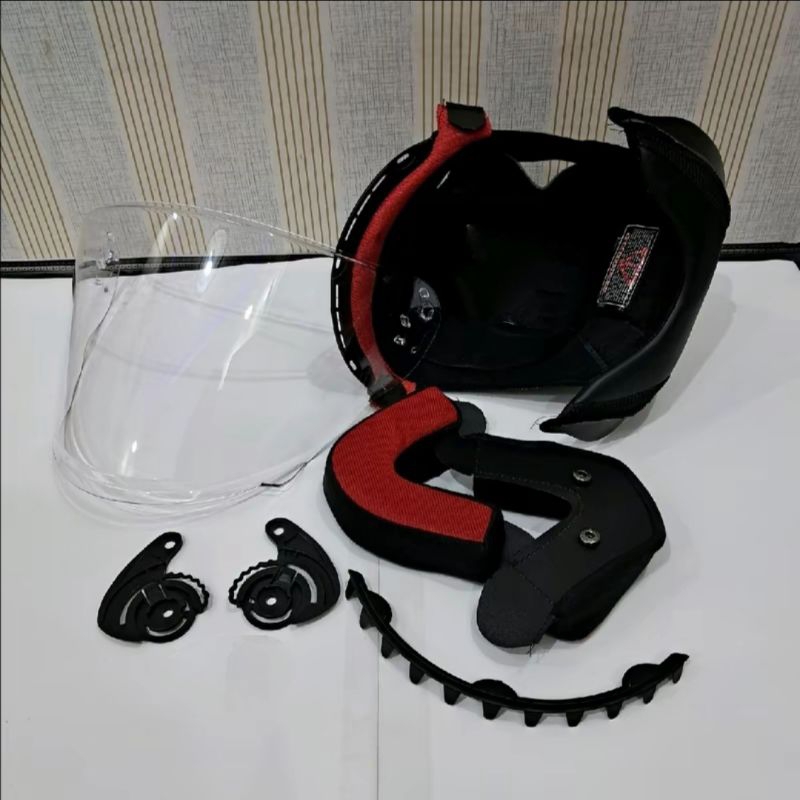 Jual Paket Busa Helm NHK R6 + Kaca Flat Datar Merek Three Maestro ...