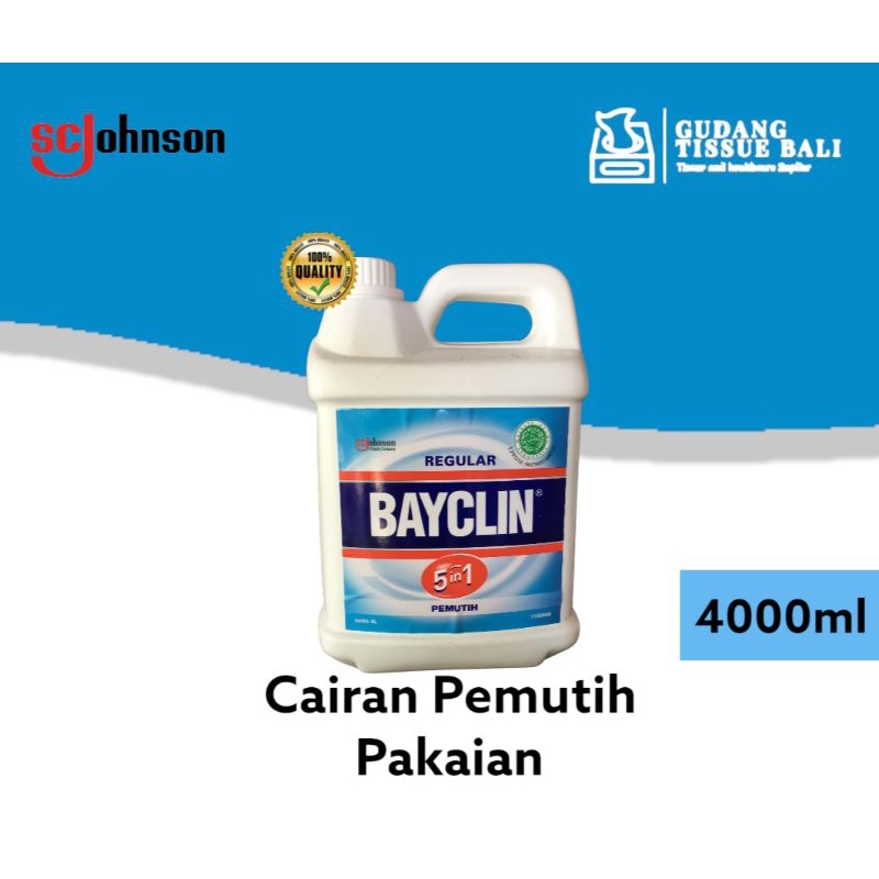 Jual Bayclin - Cairan Pemutih Pakaian 4000ml | Shopee Indonesia