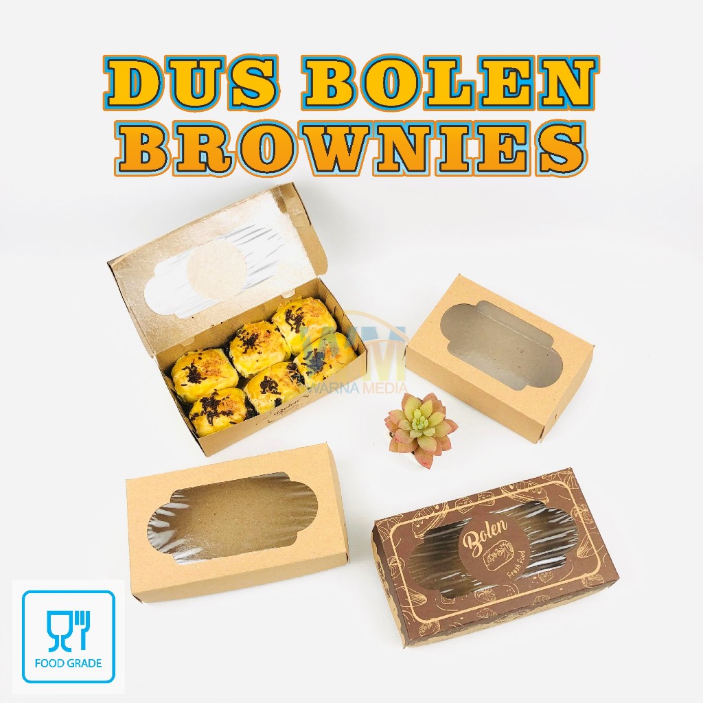 Jual Dus Box Brownies 15x10x5 / Dus Bolen Pisang 18x10x5 / Kotak ...