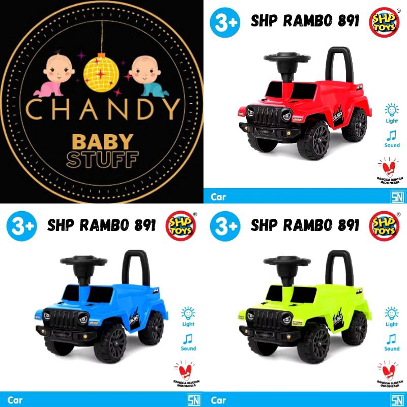 Jual MOBIL MOBILAN ANAK RIDE ON SHP RAMBO 891 | Shopee Indonesia