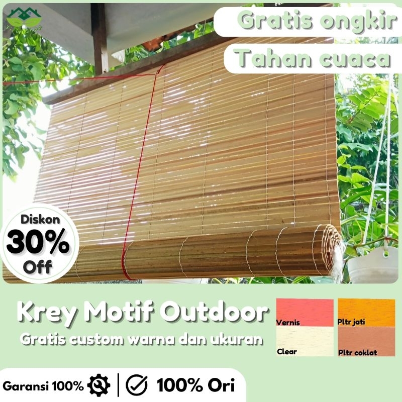 Jual Krey Gulung Bambu Pilihan Pas Untuk Pelindung Outdoor Size 1,5m×2,8m | Shopee Indonesia