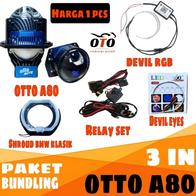 Jual PAKET BUNDLE OTTO A80 SINGLE LASER 60 WATT ORIGINAL PREMIUM OTTO ...