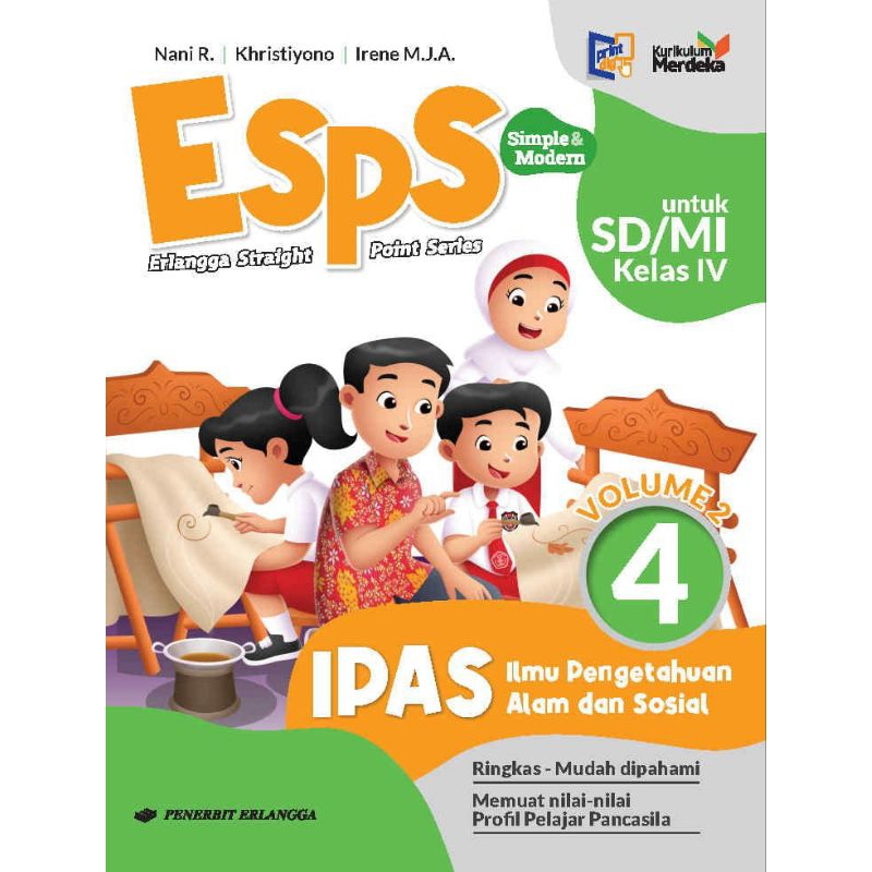 Jual Original Buku ESPS IPAS Kelas 1,2,3,4,5,6 Kurikulum Merdeka | Shopee Indonesia