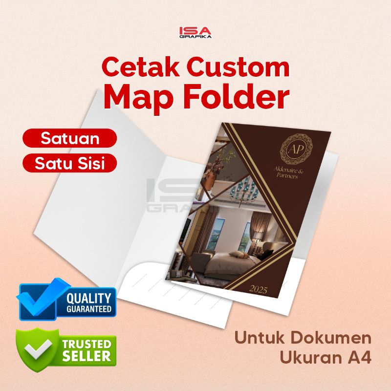Jual CETAK MAP FOLDER CUSTOM KERTAS SATUAN / UKURAN A4 / MAP KANTOR / MAP SEKOLAH | Shopee Indonesia