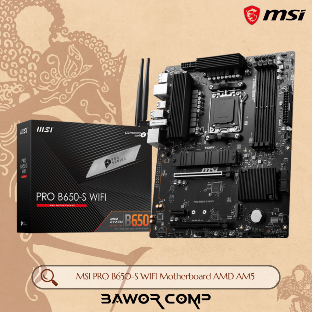 Jual Motherboard MSI PRO B650-S WIFI Mobo for AMD Socket AM5 ATX ...