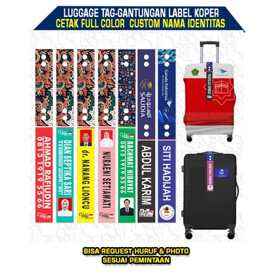 Jual Luggage Tag I Label Gantungan Koper/Tas Jemaah Haji-Umroh I ...
