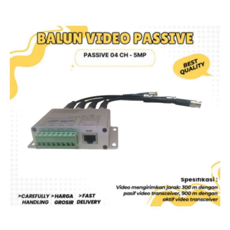 Jual Korea original kabel video balun 4ch 8ch 4 8 channel cctv twisted ...