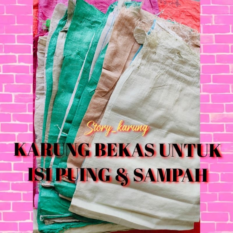 Jual TERMURAH..! | KARUNG BEKAS UNTUK ISI PUING & SAMPAH UK.CAMPUR ...