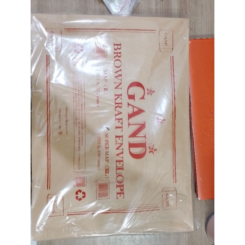 Jual Amplop Cokelat Ukuran Super Map Gand | Shopee Indonesia