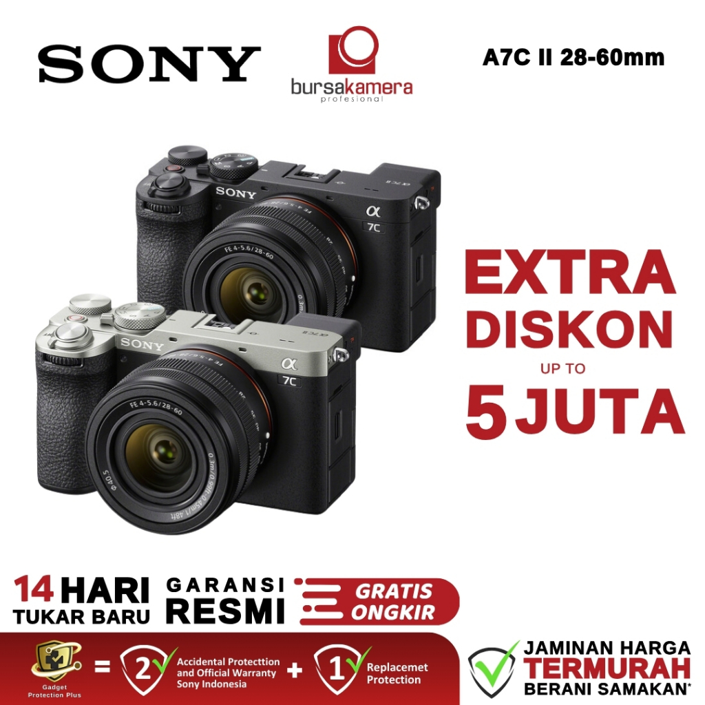 Jual Sony A7C II KIT Mirrorless Camera Alpha 7CII / A7CII with 28-60mm ...