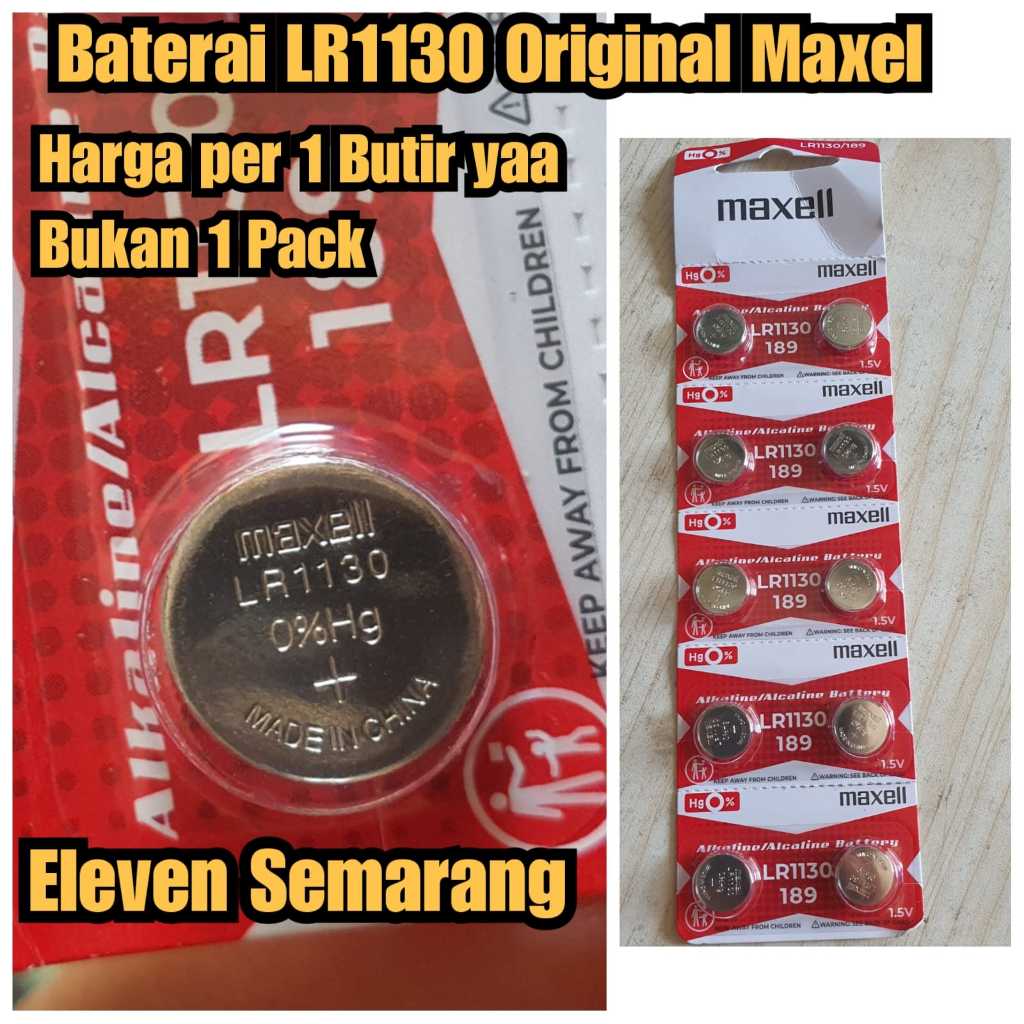 Jual Batre jam tangan LR1130 asli maxel LR 1130 Ori maksel 1 butir ...