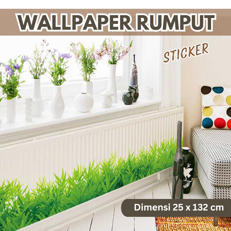Jual Sticker Wallpaper Dinding Rumput Hiasan Dekorasi Tembok Rumah ...