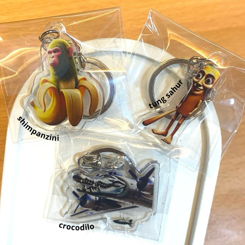 Jual Brain Rot Keychain | Gantungan Kunci Anomal Viral | Tung Tung ...