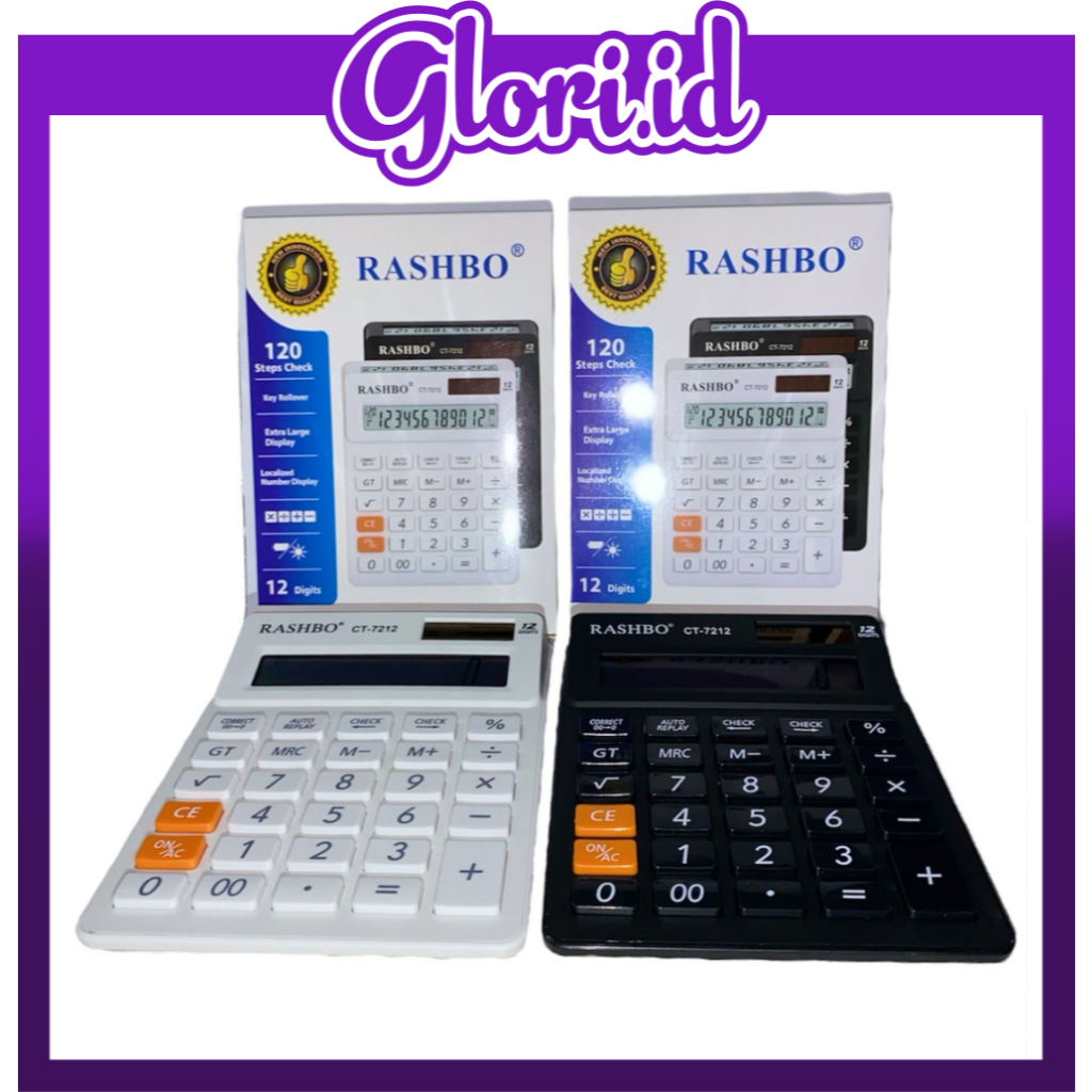Jual GLORI.ID kalkulator ct-7212 12digit check and correct calculator ...