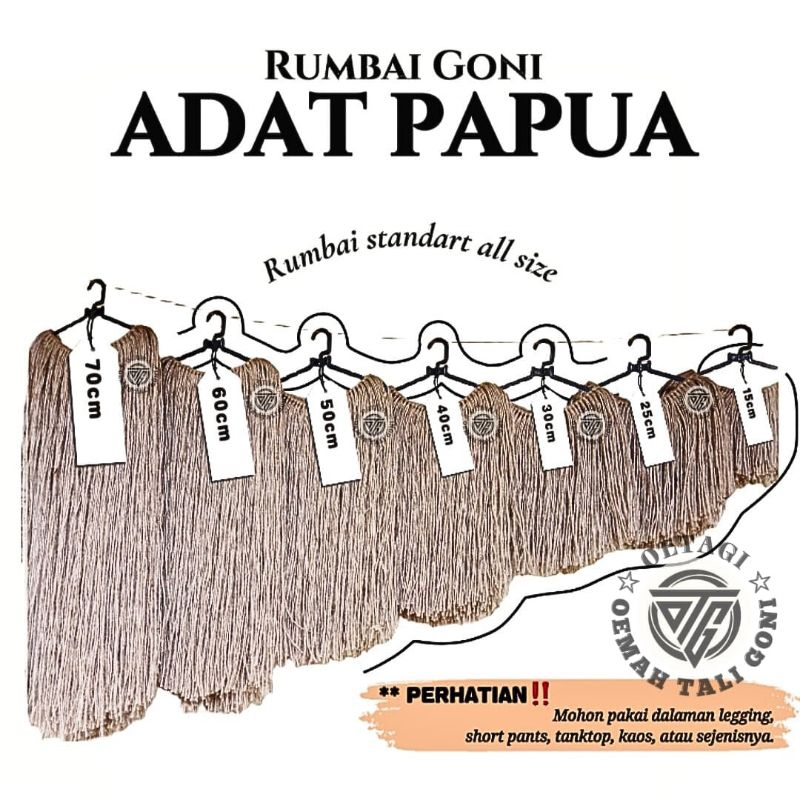 Jual Rok Rumbai goni STD kostum Tari adat papua LP REQUEST | Shopee ...