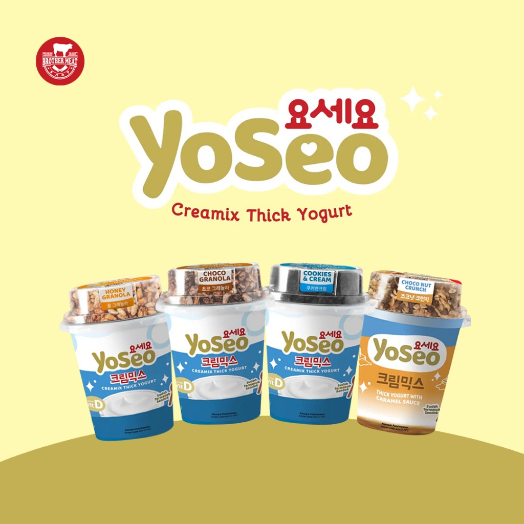 Jual Yoseo Creamix Thick Yogurt 100gr - Brothermeatshop | Shopee Indonesia