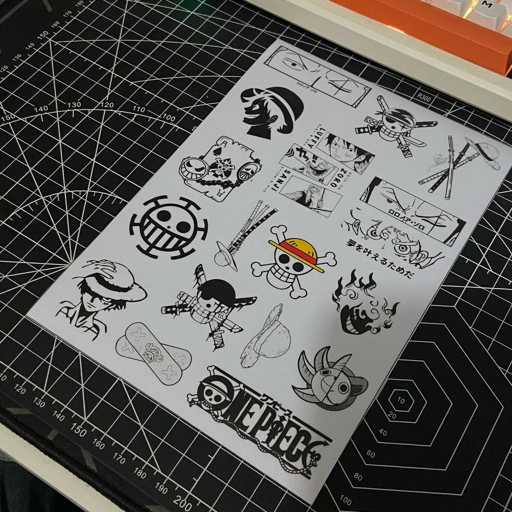 Jual Sticker anime One Piece || Stiker One Piece untuk helm laptop case ...