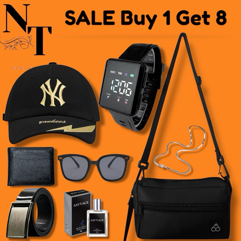 Jual PAKET BANYAK 8IN1-JAM TANGAN PRIA,TAS SELEMPANG,SLINGBAG PRIA ...