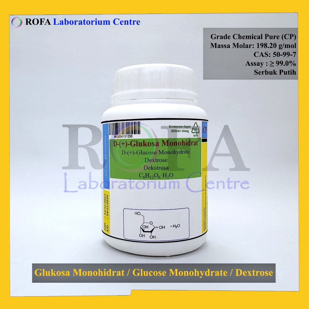 Jual Glukosa Monohidrat / Glucose Monohydrate / Dextrose / Dekstrosa ...