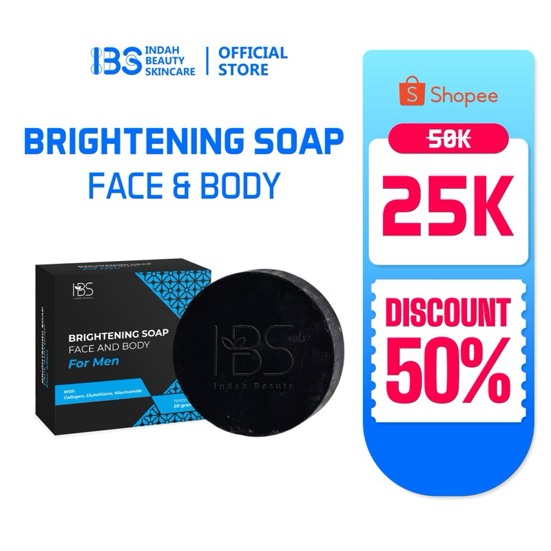 Jual IBS Sabun Cuci Muka Pria - Sabun Pencerah Wajah dan Badan Pria ...