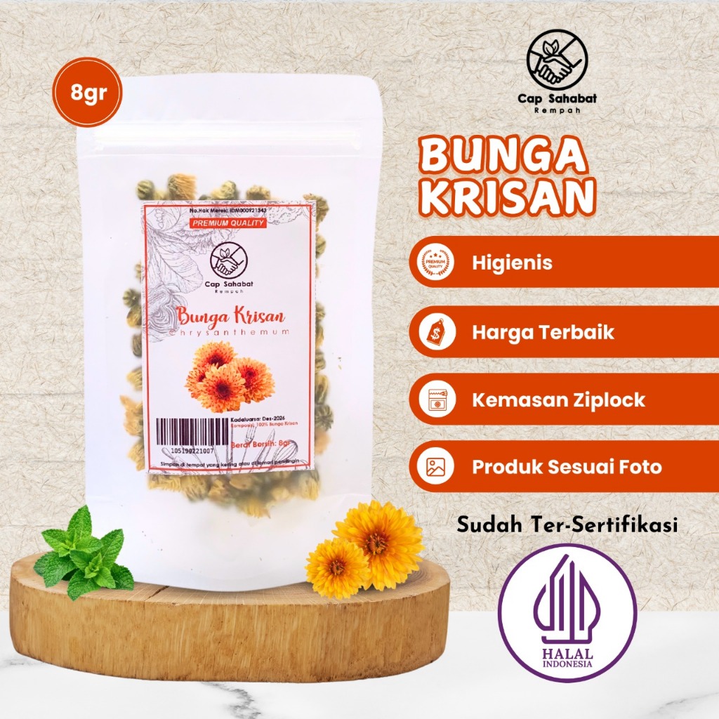 Jual Teh Bunga Krisan Kering / Dried Chrysanthemum / Tisane / Artisan ...