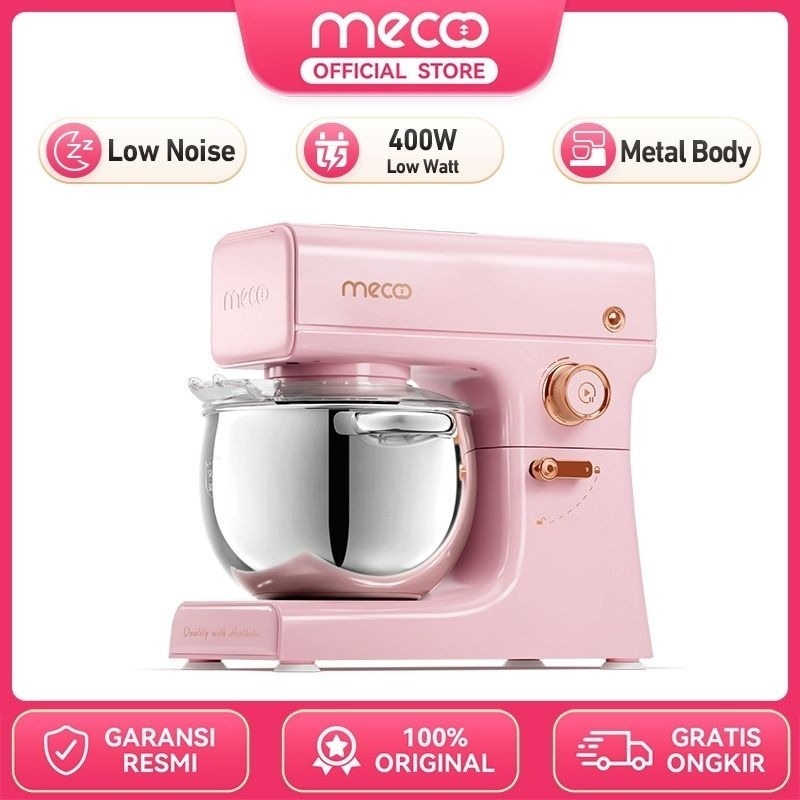 Jual Mecoo Aesthetic Premium Stand Mixer 6 Liter Smart LED Silent Motor ...