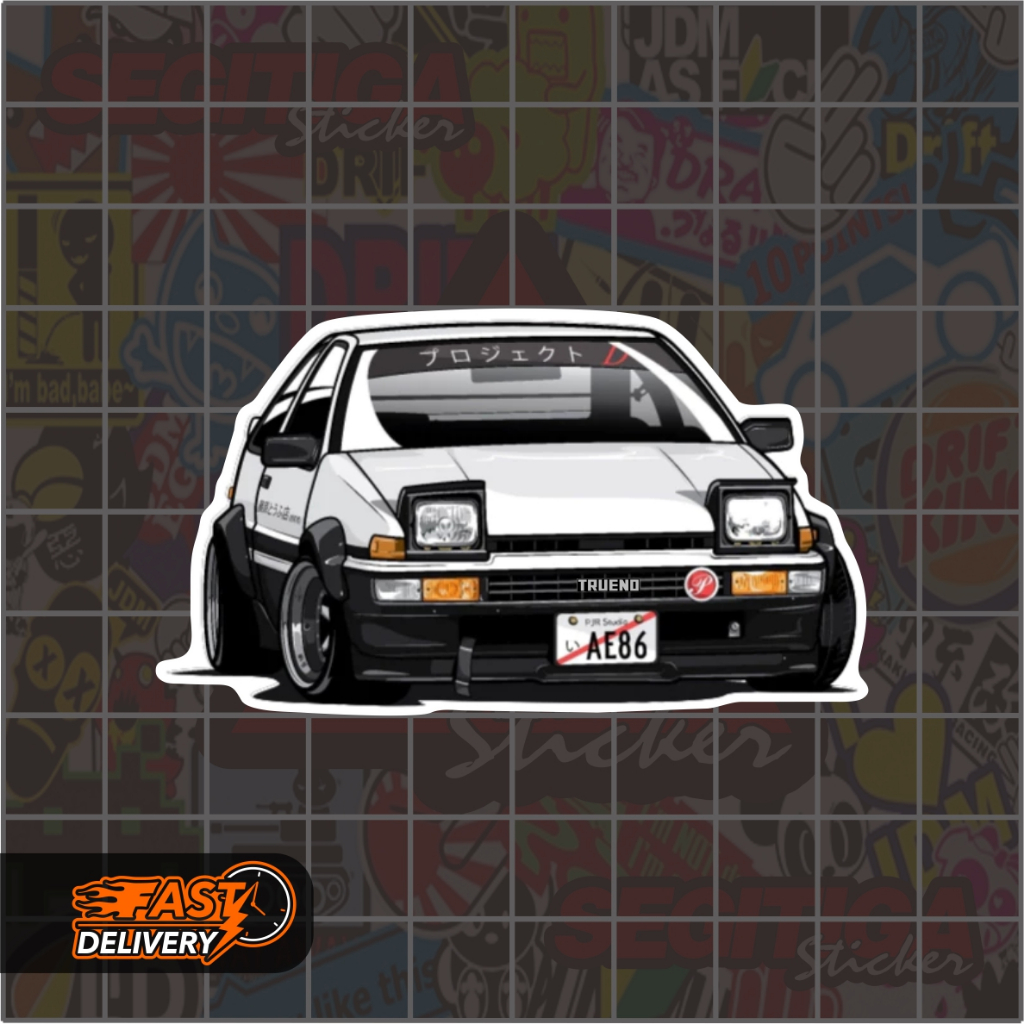 Jual Sticker AE86 Trueno Ukuran 7 x 4 Cm | Shopee Indonesia