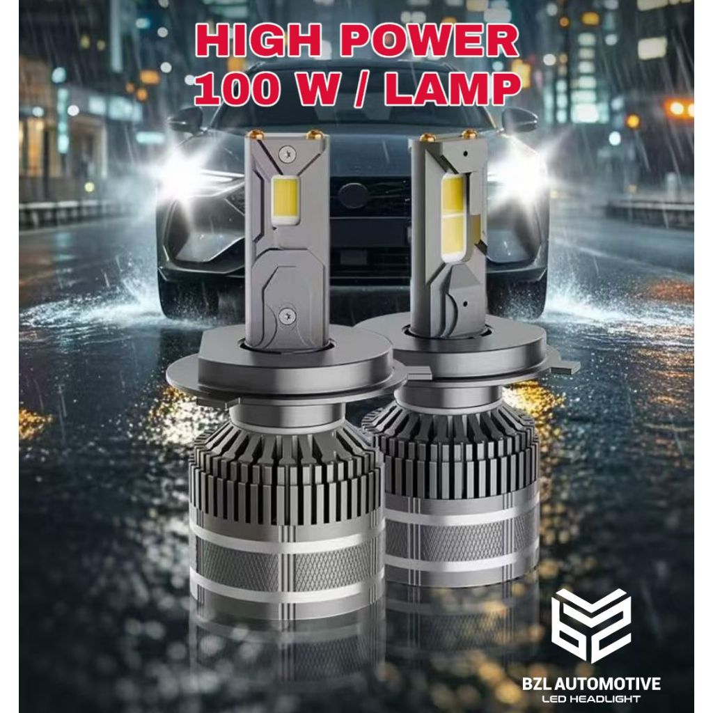 Jual BZL X100 LAMPU LED HEADLAMP FOGLAMP MOBIL H4 H11 H8 H9 HB3 H1 HB4 H7 HIGH POWER CHIPS ...