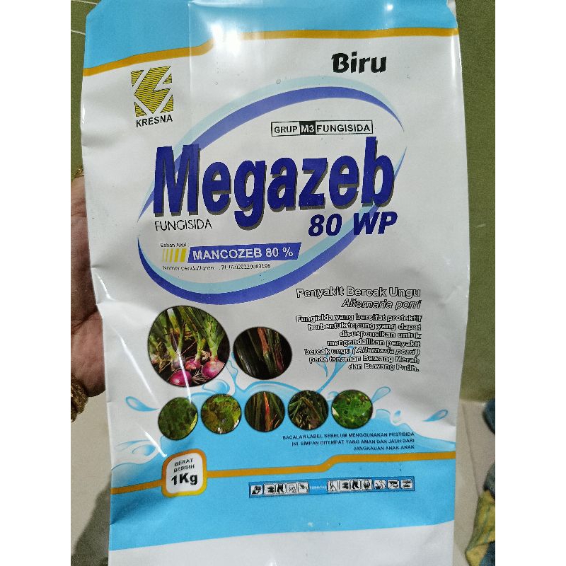Jual MEGAZEB 80WP fungisida biru 1kg. | Shopee Indonesia