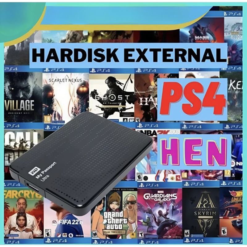 Jual Hardisk Eksternal PS4 HEN Bisa Request Sampai Full Support PS 4 ...