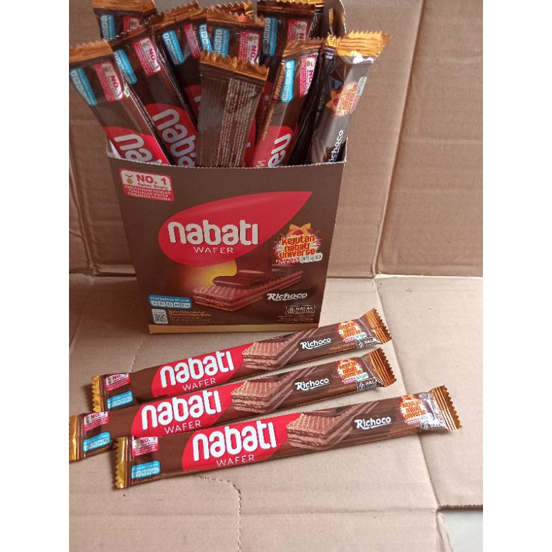 Jual Nabati Richoco wafer stick per box isi 20 pcs | Shopee Indonesia