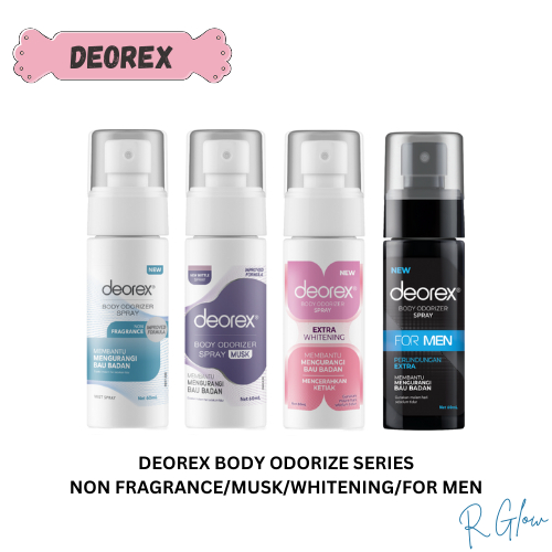 Jual Rglow - DEOREX BODY ODORIZER SPRAY 60 ml ALL SERIES - NONFRAGRANCE ...