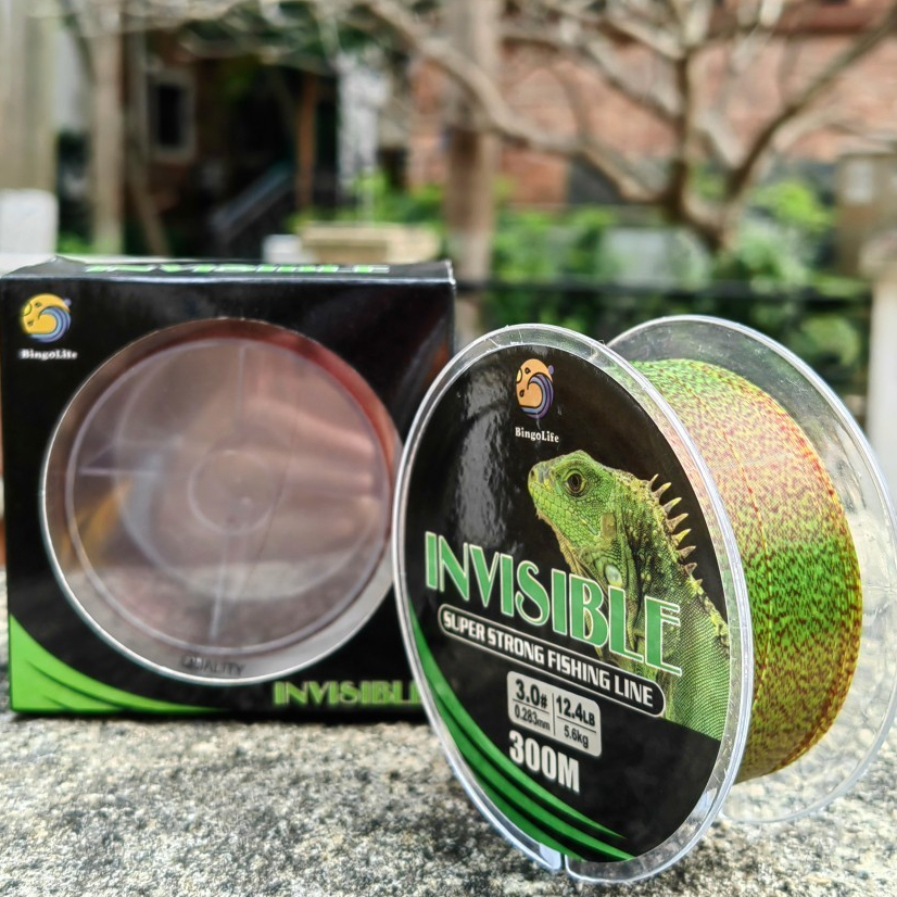 Jual Tali Pancing Nilon 300m Senar Bunglon Speckle Anti Keriting Mudah ...