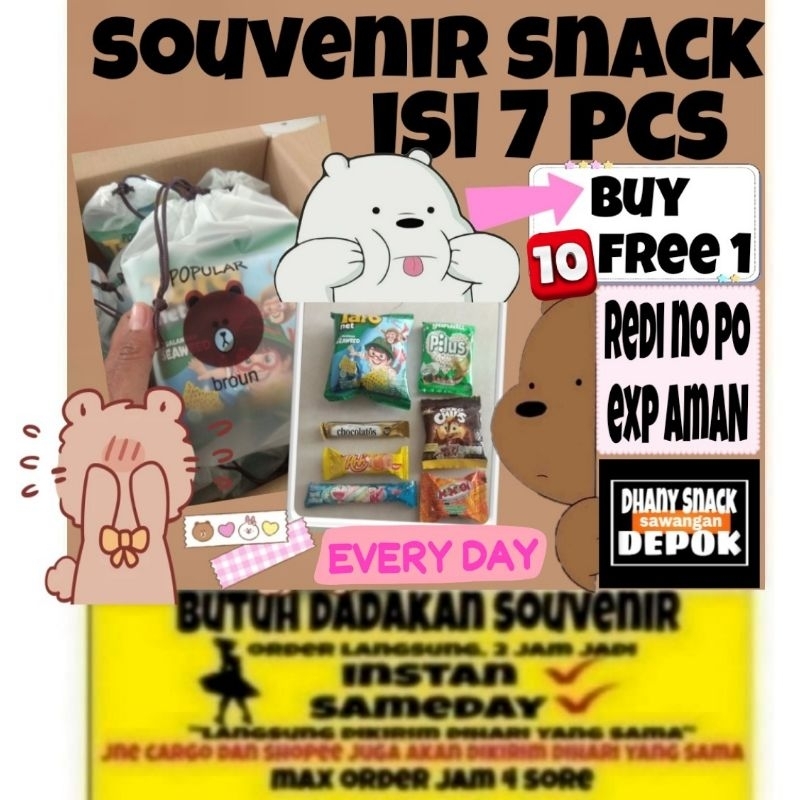 Jual Buy 10 free 1 Paket snack ultah anak/paket snack ulang tahun anak ...