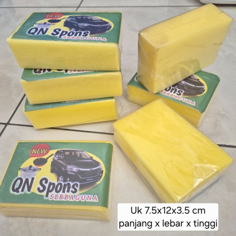Jual SPONGE L WASH Spons Busa Kuning Serbaguna Cuci Mobil Motor Piring ...