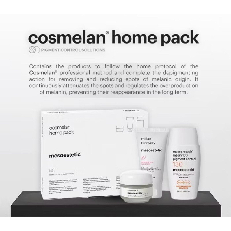 Jual cosmelan home pack isi 3 1mengatasi flek terdiri dari cosmelan 2 ...