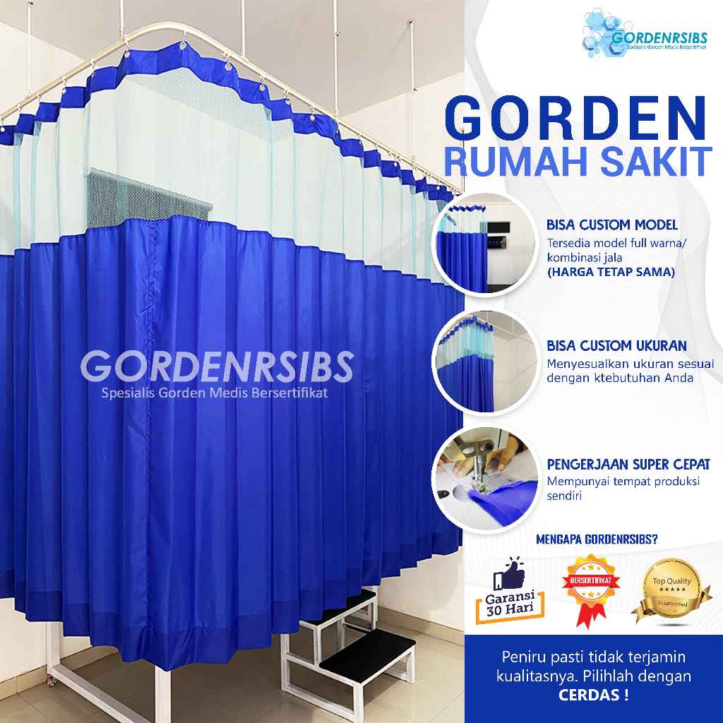 Jual PARTISI RUANGAN KLINIK -TIRAI RUMAH SAKIT-KAIN GORDEN ANTI AIR ...