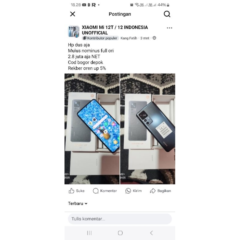 Jual xiaomi 12t ram 8/256gb second resmi | Shopee Indonesia