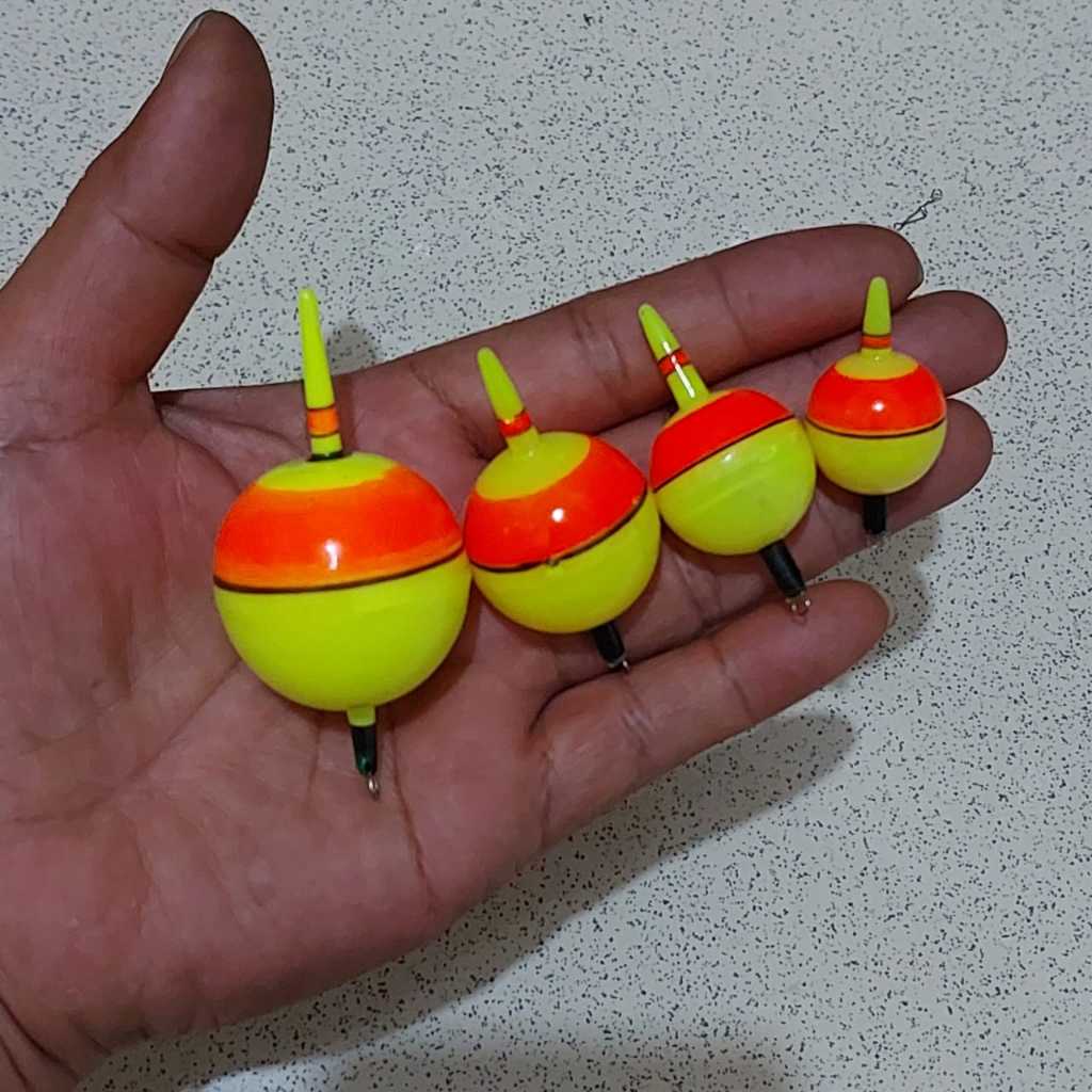 Jual Pelampung Pancing Ikan Kumbul Bulat Plastik Blitzs Warna Cerah ...