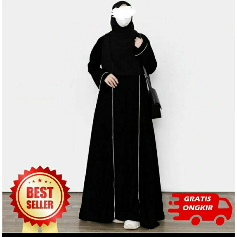 Jual (TERMURAH DI SHOPEE)gamis abaya premium bisa (COD) produk best seller Abaya Basic List ...