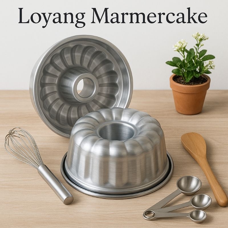 Jual Loyang Bolu Marmer / Tulban Anti Lengket Ukuran 24cm - Cetakan Kue ...