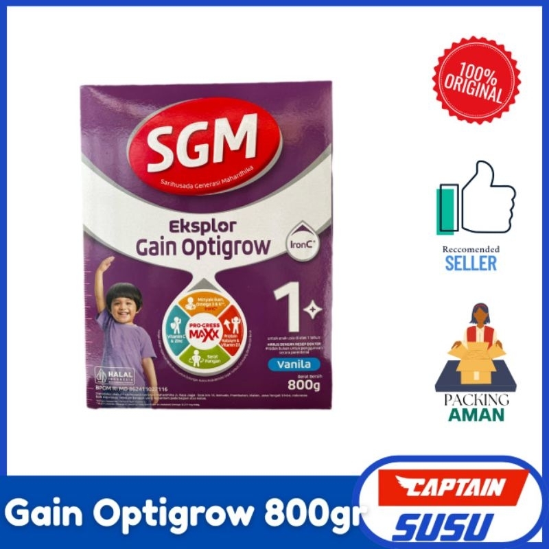 Jual SGM Gain Optigrow 800gr KEMASAN BARU | Shopee Indonesia