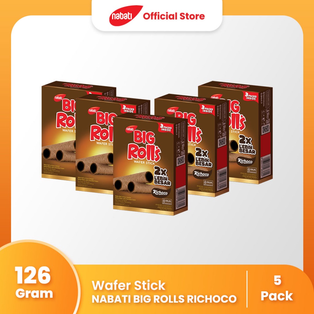 Jual Nabati ROLL'S BIG Richoco 126g (PAKET ISI 5) | Shopee Indonesia