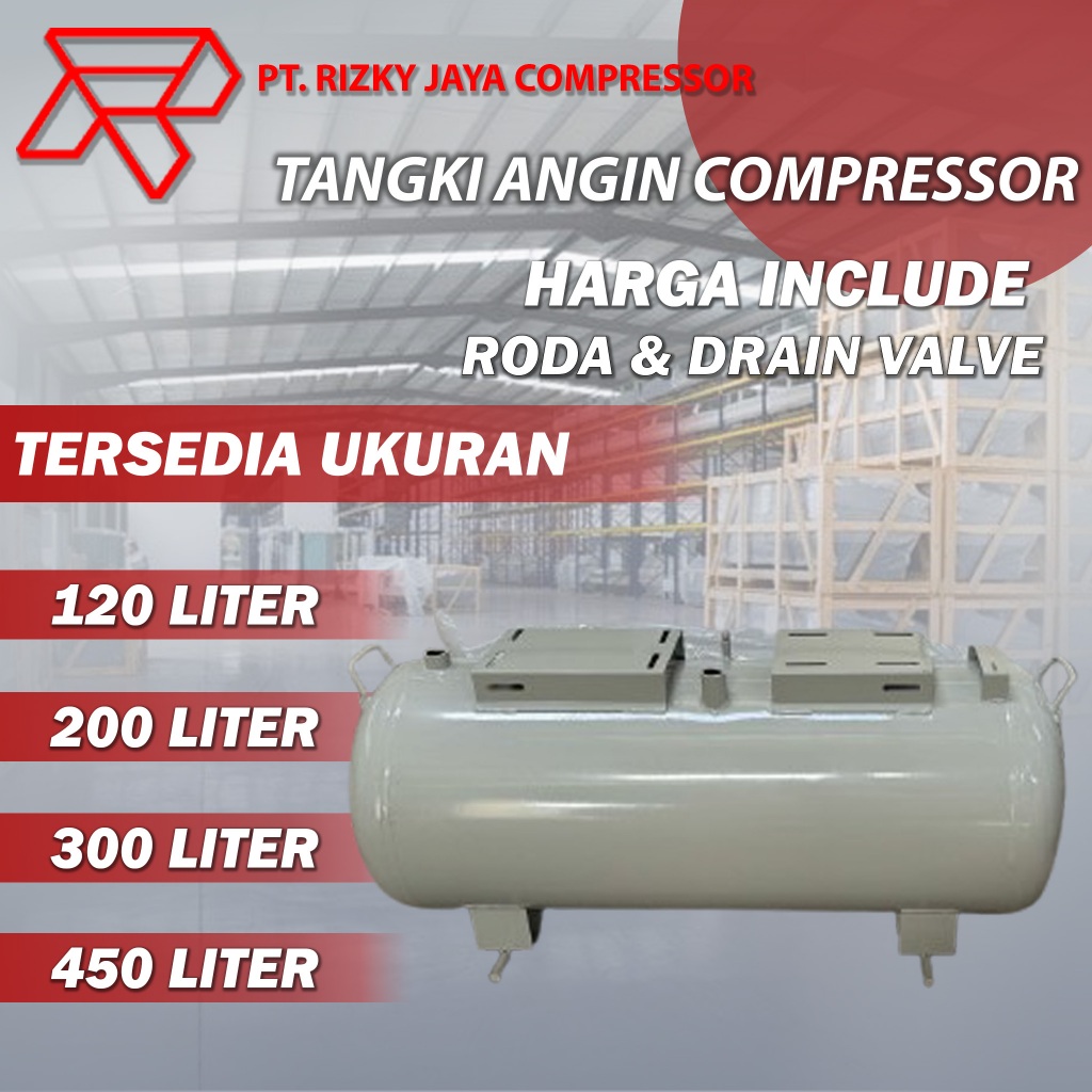 Jual Tangki angin Kompresor Horizontal RJC Air Tank Tabung kompresor ...