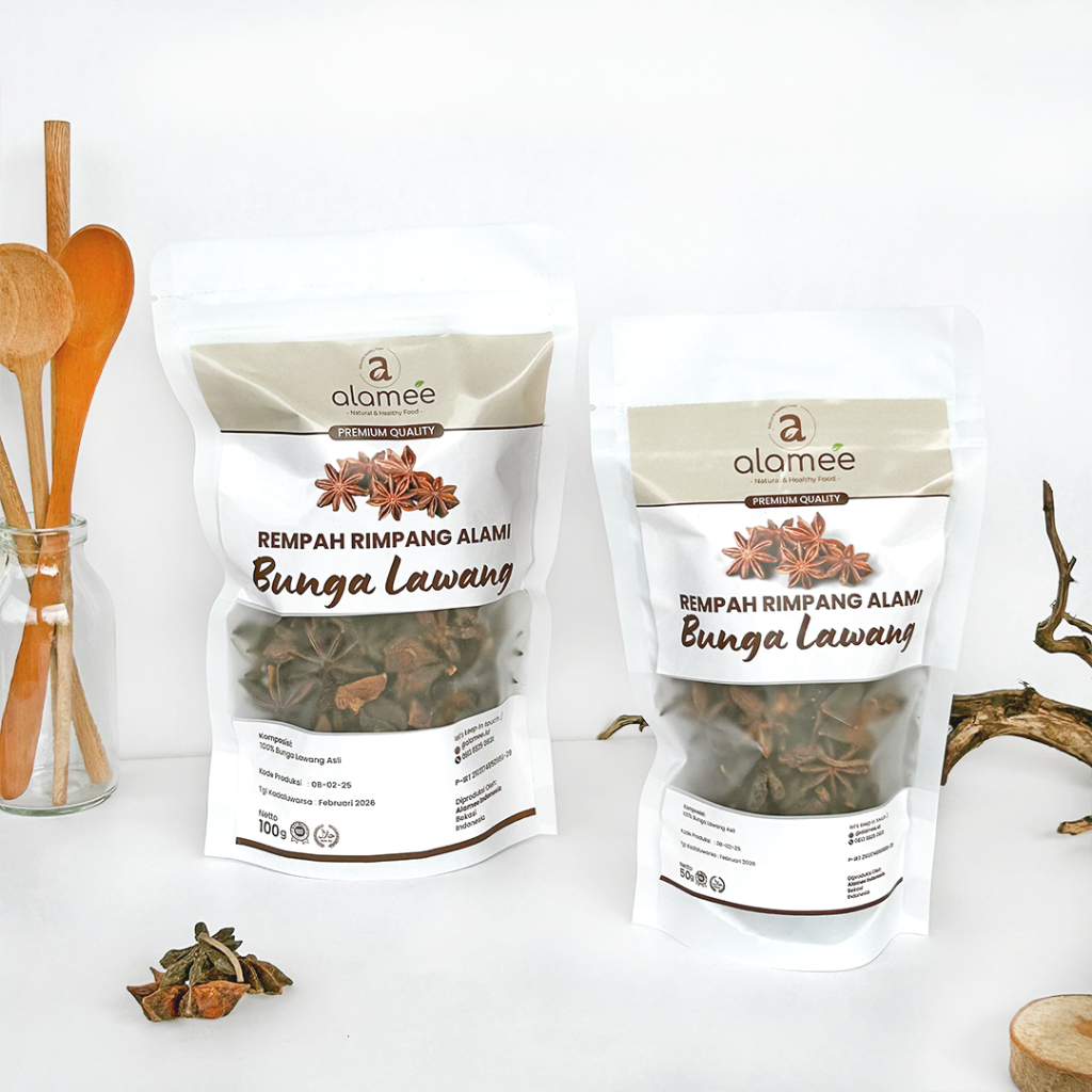Jual ALAMEE Bunga Lawang Kering Pekak Star Anise Asli Rempah Kering ...