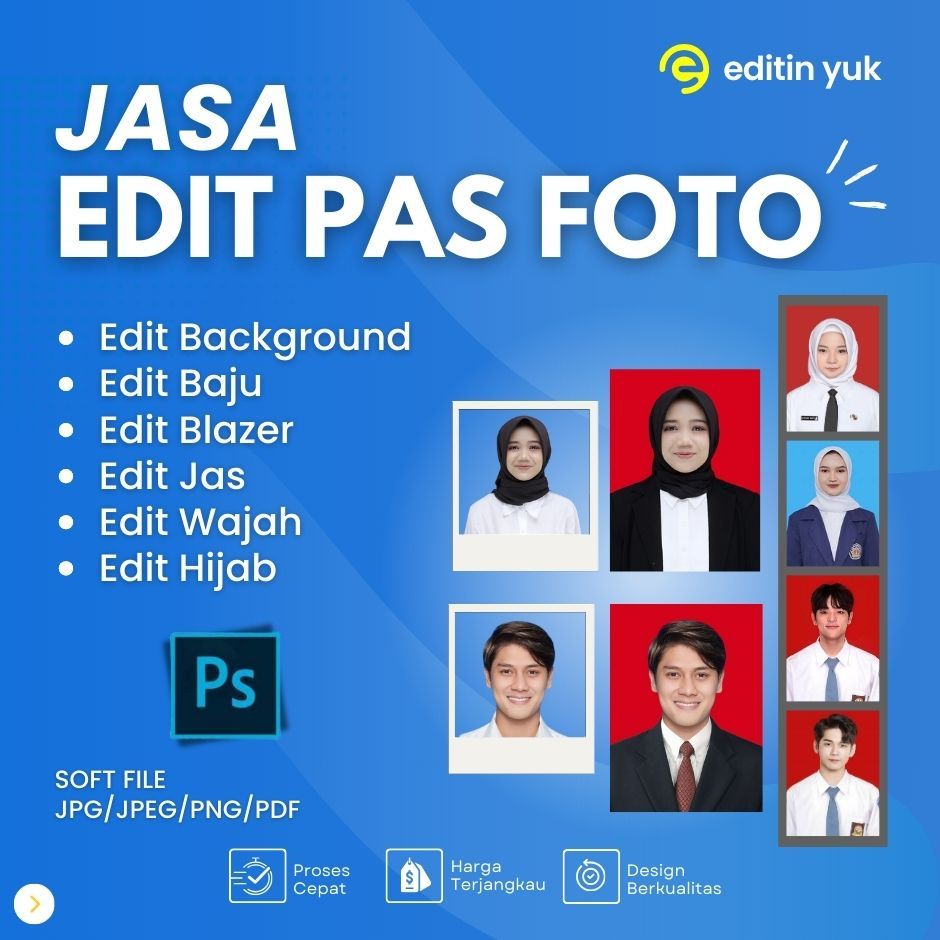 Jual JASA EDIT PAS FOTO / EDIT BACKGROUND / EDIT JAS / EDIT HIJAB ...